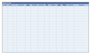 Recruitment Applicant Data Log Template » EXCELTEMPLATES.org
