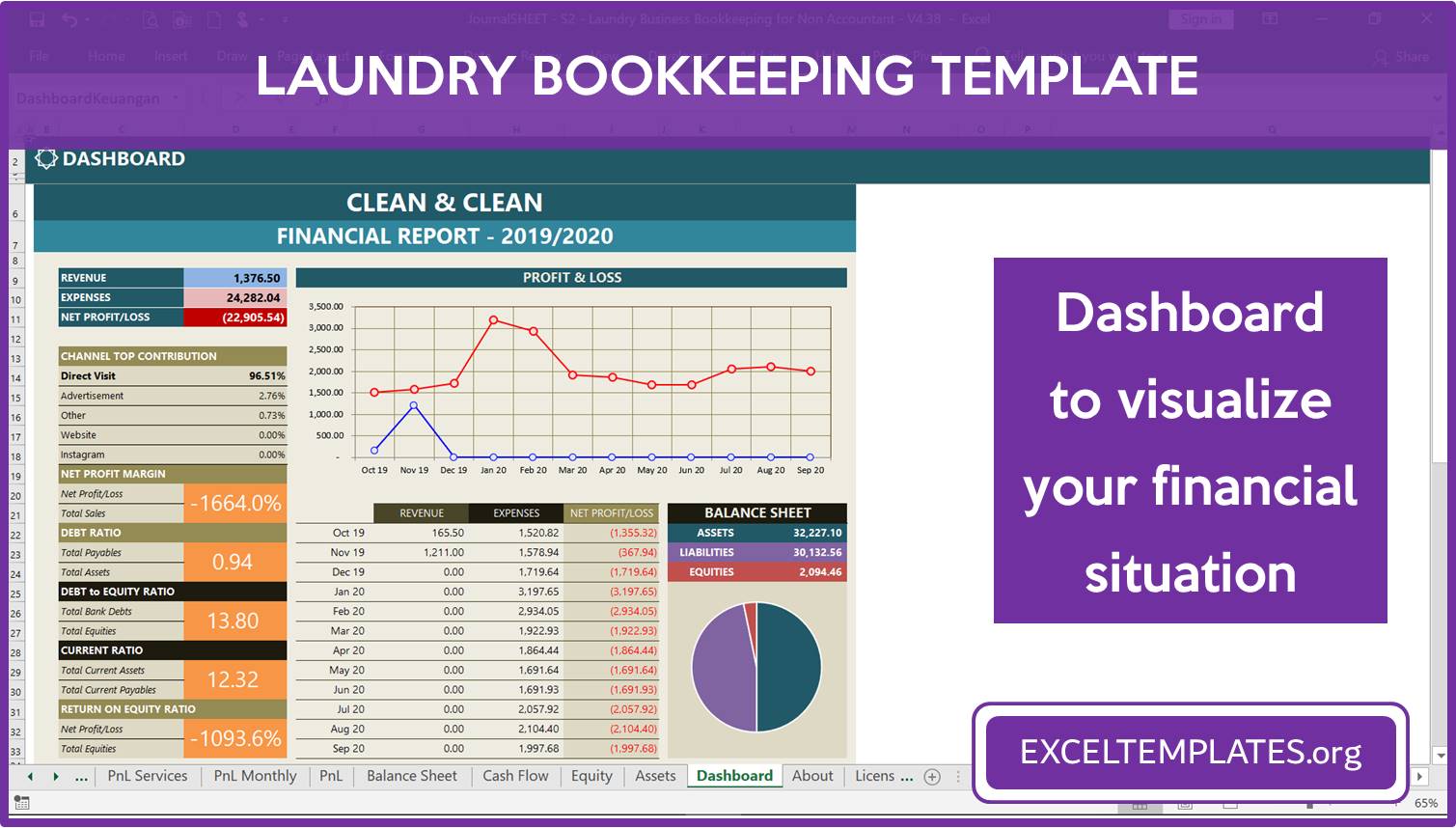 Laundry Bookkeeping Template EXCELTEMPLATES Laundry Bookkeeping Template EXCELTEMPLATES